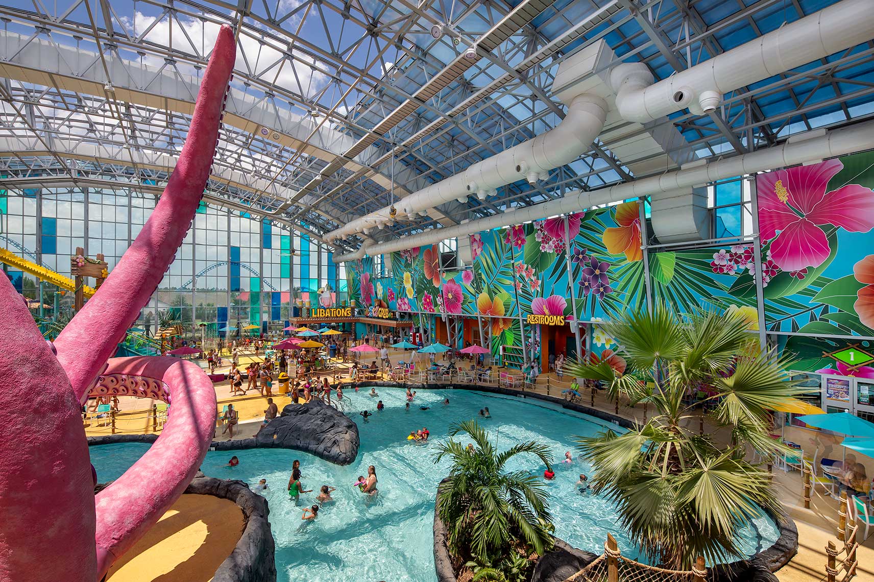 Tropic Falls Waterpark at OWA | Retractable Roof Waterpark