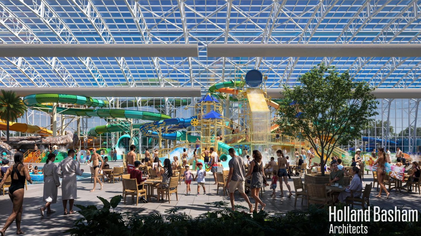 Bellevue Bay Indoor Waterpark | OpenAire Enclosure